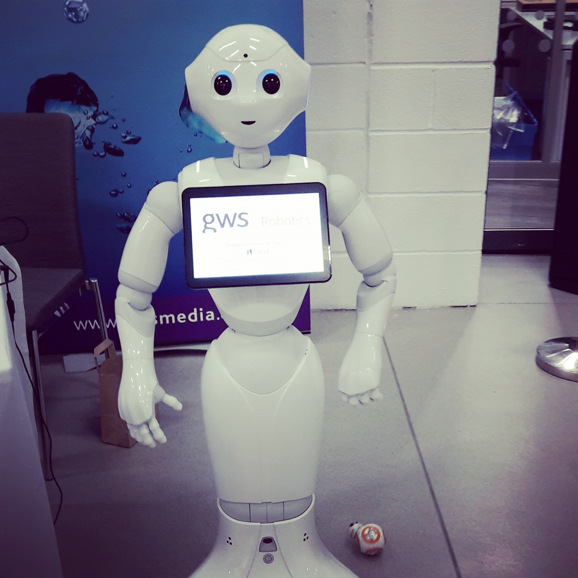 Pepper Robot exhibited at Business Showcase SW Exhibition Bristol