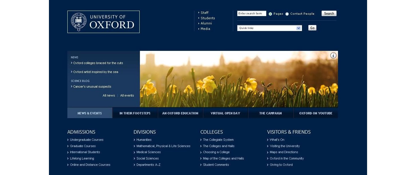 University Websites - Home Page Design | GWS Media
